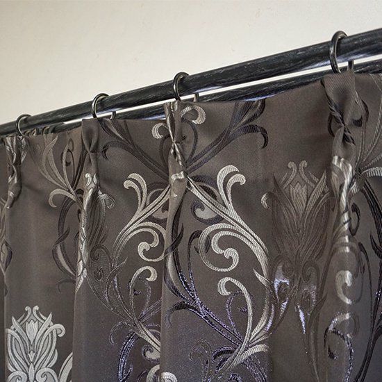 【エクストリームシリーズ】上質ジャガード・形状記憶付カーテン ＜ -Rachel- ラッヘル ダークブラウン＞ | びっくりカーテン｜100 ...